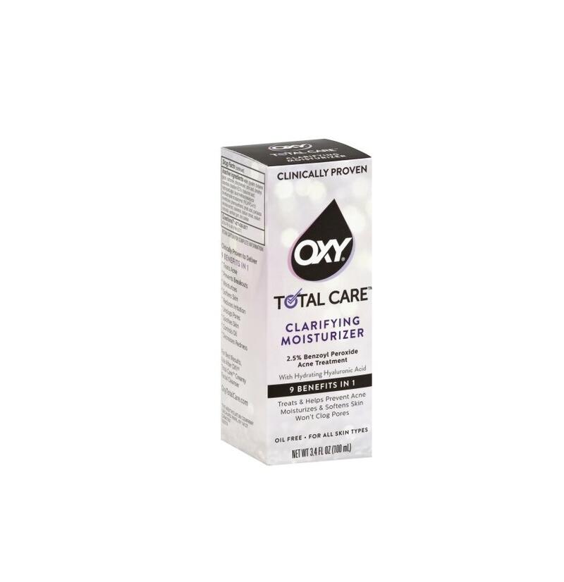 OXY Total Care Clarifying Moisturizer Acne Treatment, 3.4 fl oz | M&C ...
